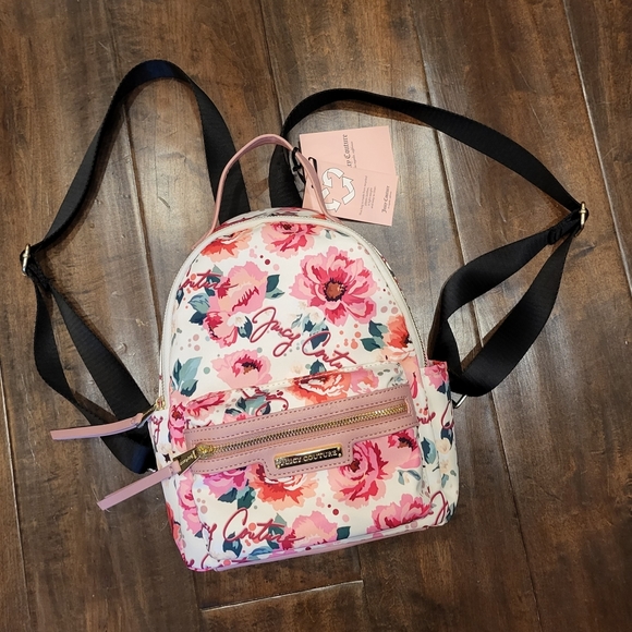Juicy Couture | Bags | Nwt Juicy Couture Pink Flower Floral Print ...